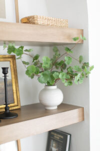 How to Style Open Shelves Living Room Edition